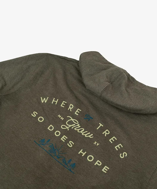 Trees Grow Hope Zip-Up Hoodie - The Tree Center